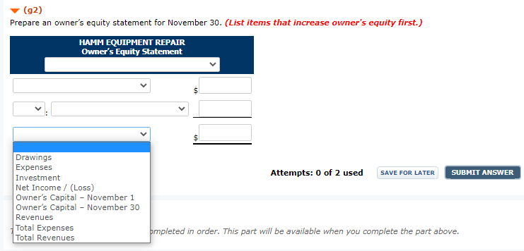 Solved Problem 3-5A (Part Level Submission) On November 1, | Chegg.com