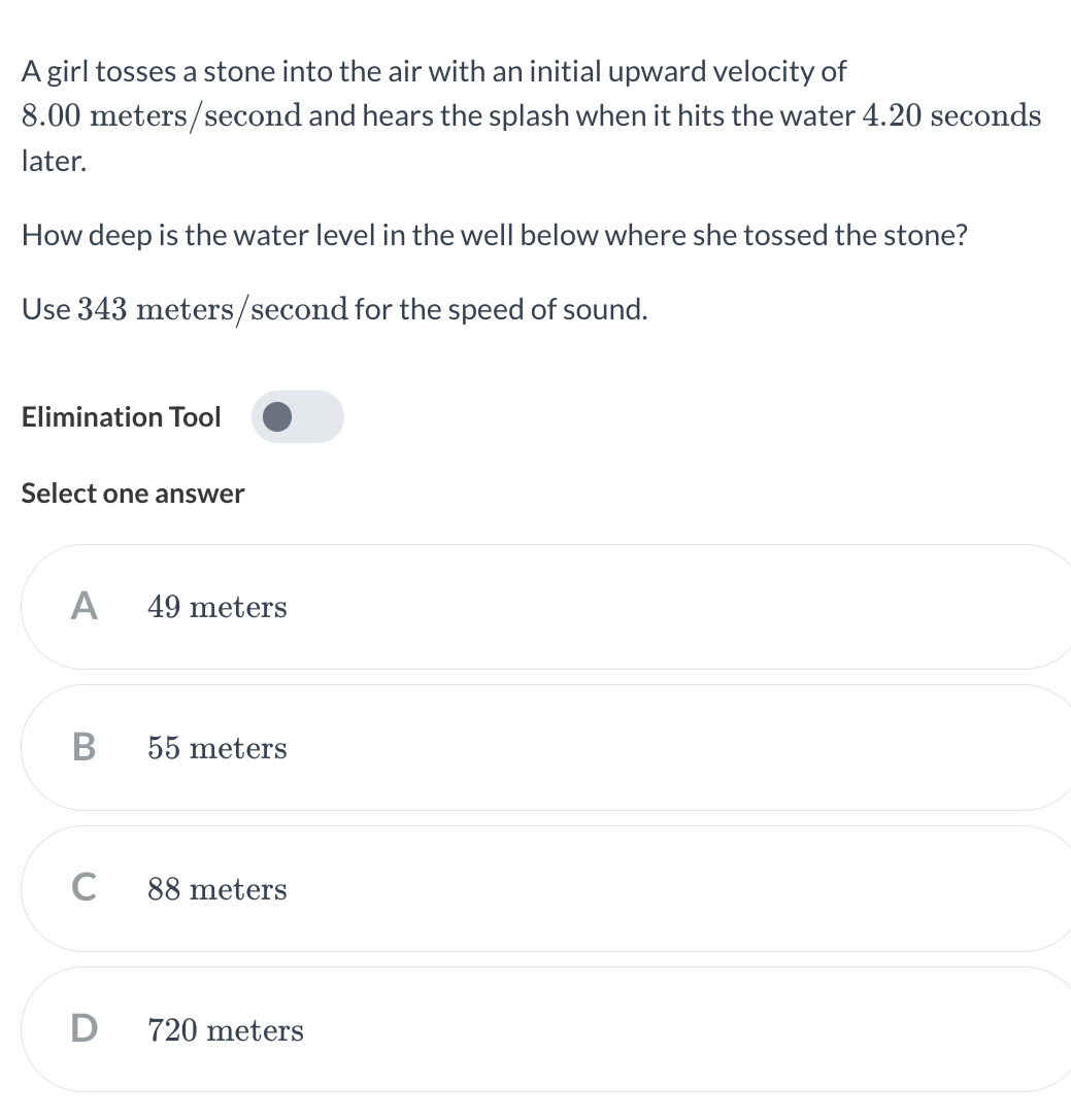 Solved A girl tosses a stone into the air with an initial | Chegg.com