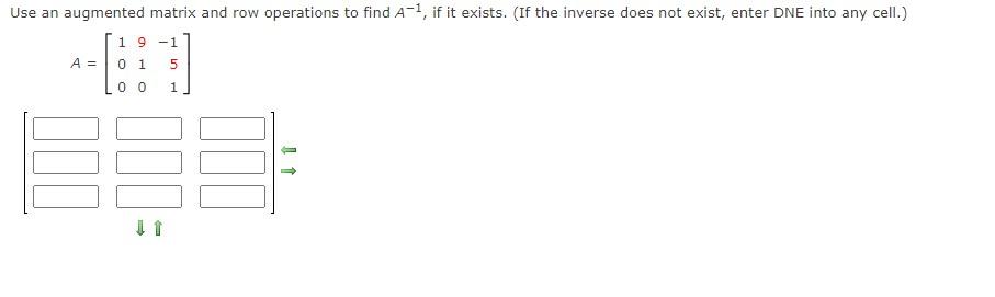 Solved Use an augmented matrix and row operations to find | Chegg.com