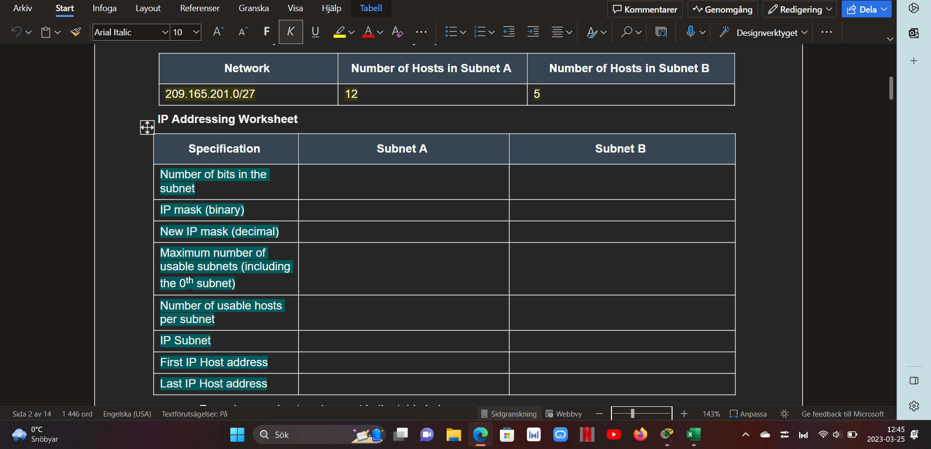 Solved Can you fill out this table for me and make | Chegg.com