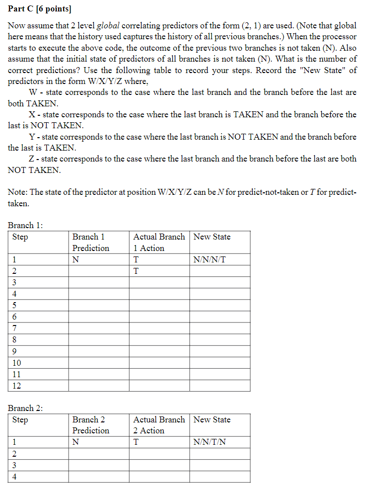 Assume that 1-bit branch predictors are used. When | Chegg.com