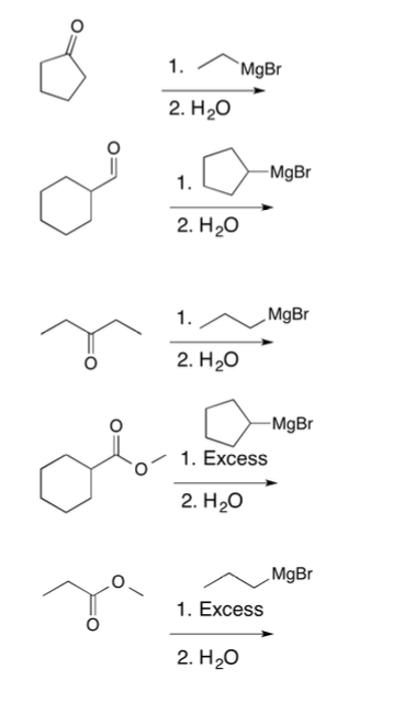 Solved 1. MgBr 2. H20 MgBr 1. 2. H20 MgBr 2. H2O MgBr 1. | Chegg.com