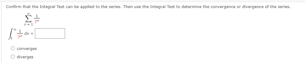 Solved Confirm that the Integral Test can be applied to the | Chegg.com