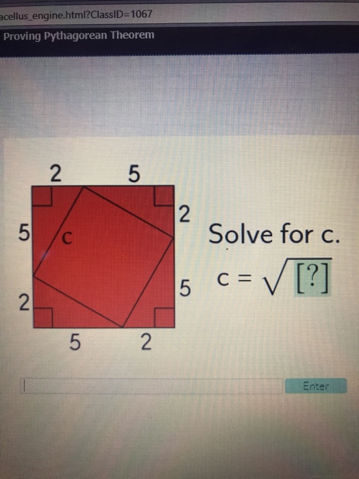 Solved acellus engine.html?ClassID-1067 Proving Pythagorean | Chegg.com