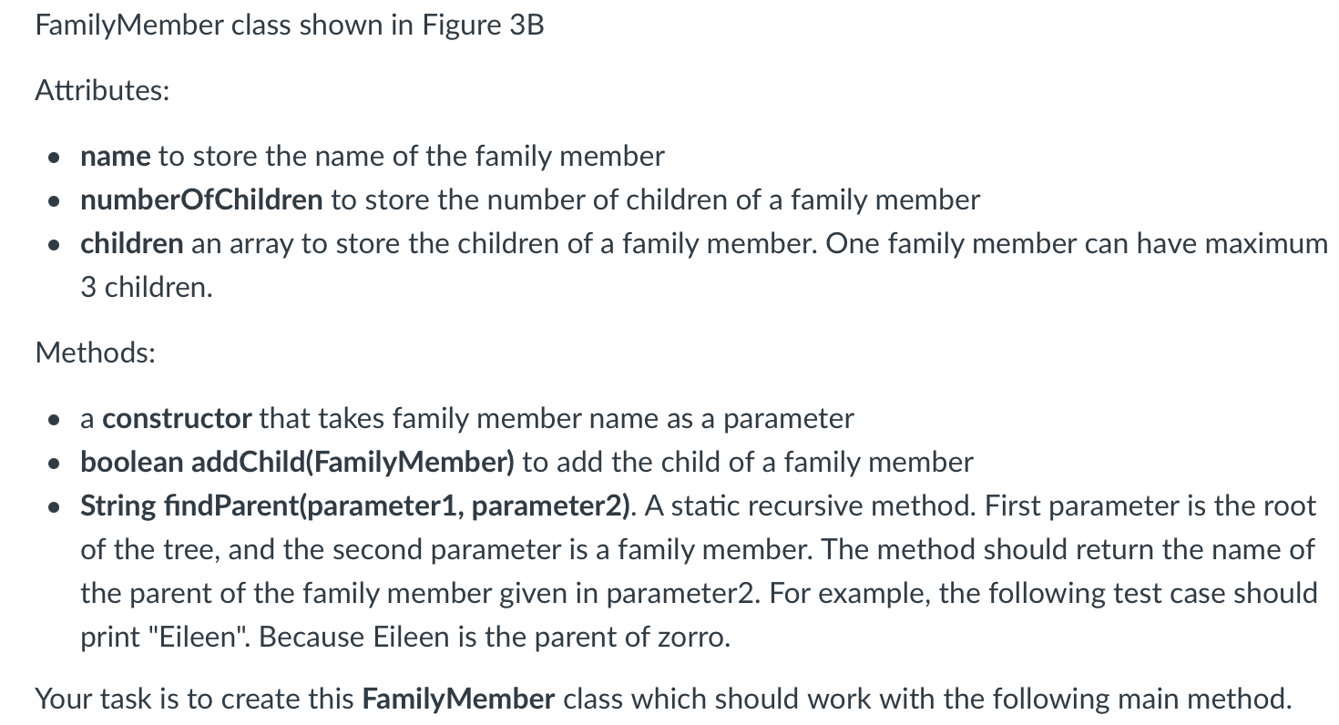 Solved Q3. Consider a family tree such as one shown in | Chegg.com
