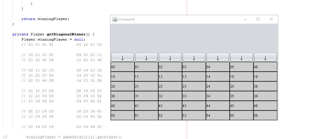 So i am trying to write a connect 4 game in NetBeans | Chegg.com