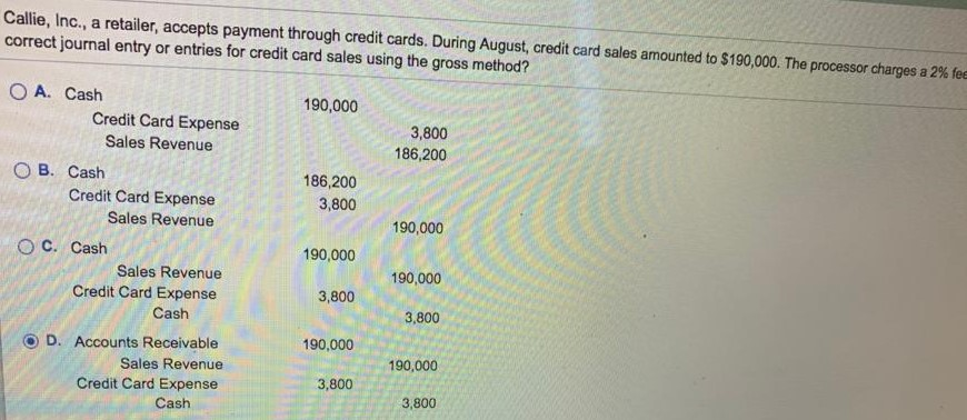 Solved Which is the correct journal entry or entries for | Chegg.com