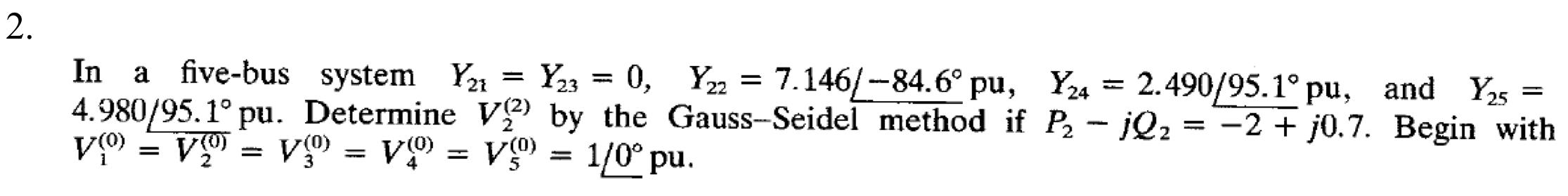 Solved In a five-bus system | Chegg.com