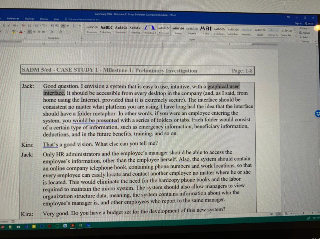 Objectives After completing this milestone, you | Chegg.com