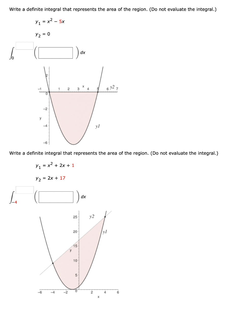 Solved Write A Definite Integral That Represents The Area Of 3404