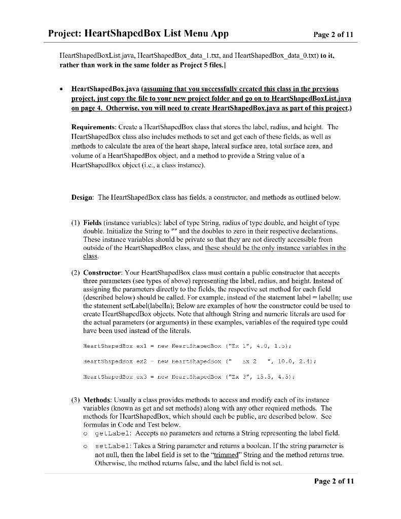 Solved Here Are The Instructions For The Project Below Is 