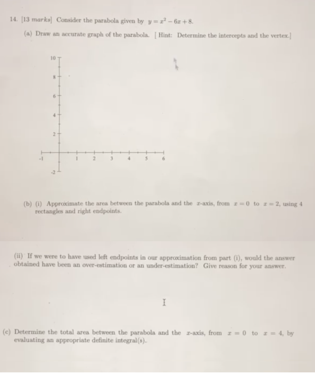 [Solved]: 14. [13 marks] Consider the parabola given by
