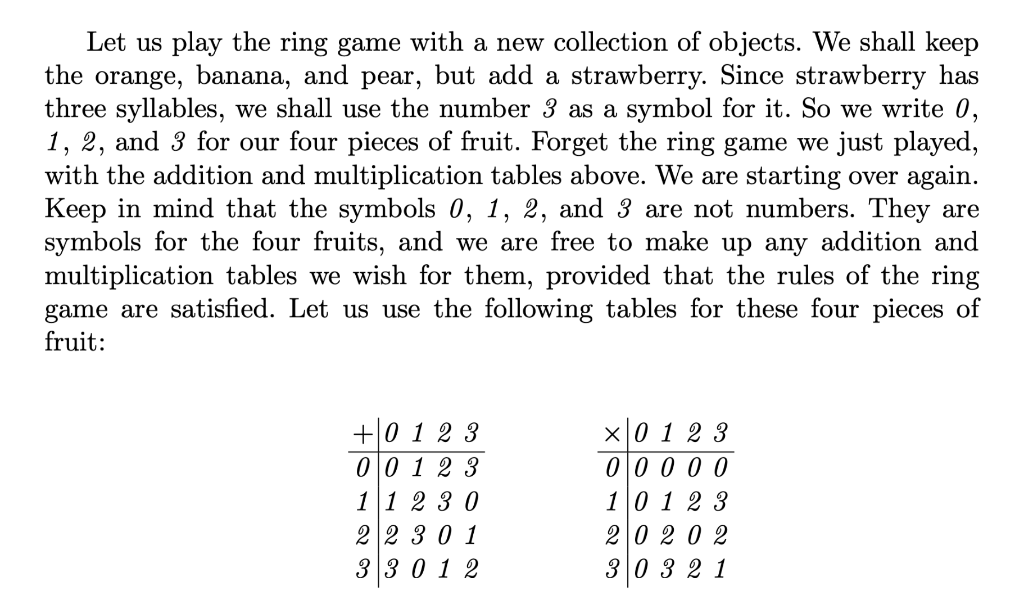 Solved Let us play the ring game with a new collection of | Chegg.com