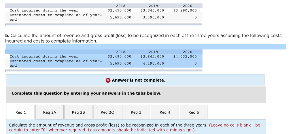Solved Problem 5-11Long-term contract; revenue recognition | Chegg.com