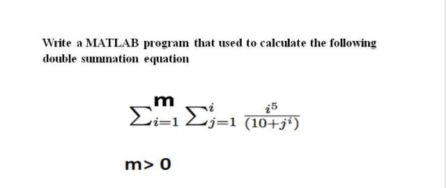 Solved Write a MATLAB program that used to calculate the | Chegg.com