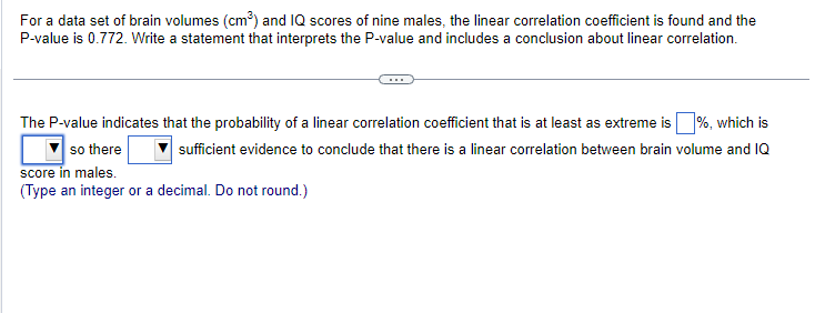 Solved The first drop-down menu's options are (a) high (b) | Chegg.com