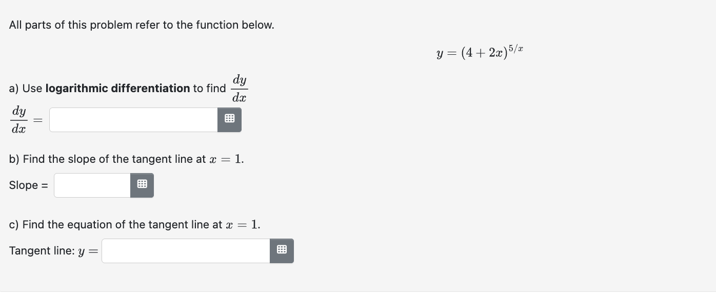 Solved All parts of ﻿this problem refer to ﻿the function | Chegg.com