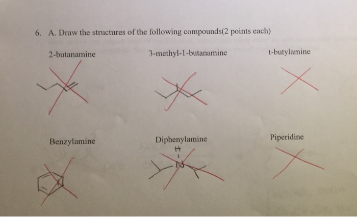 Solved 6. A. Draw the structures of the following | Chegg.com