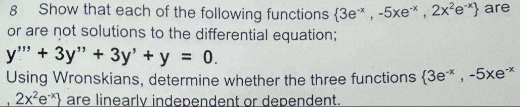 Solved 8 Show that each of the following functions | Chegg.com