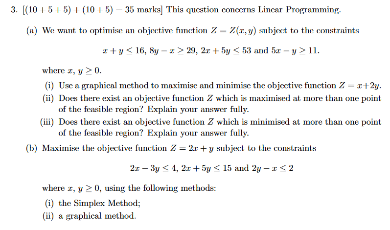 Solved [(10+5+5)+(10+5)=35 marks ] This question concerns | Chegg.com