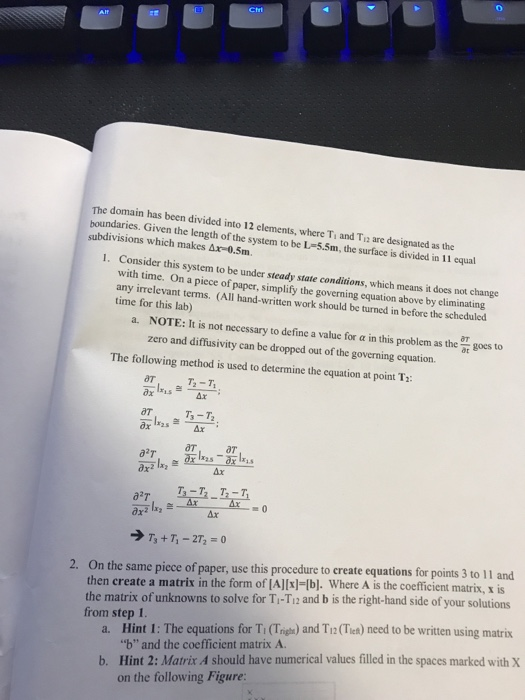 Solved uction Finite Difference Method using MATLAR Method | Chegg.com