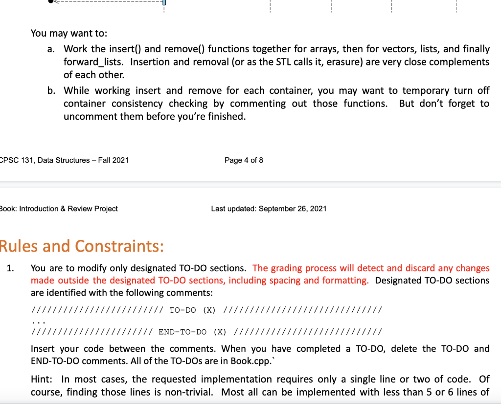 Sequence Containers Array: . Vector Learning Goals: • | Chegg.com