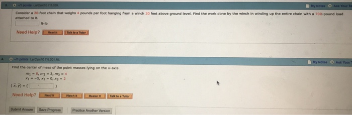 Solved Conslder a 20-foot chain that weighs 4 pounds per | Chegg.com