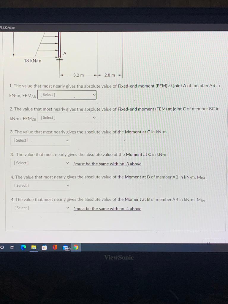 Solved > Question 1 50 pts Using SDM for the frame shown | Chegg.com