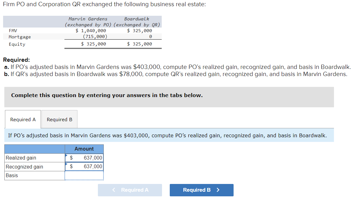 Solved Firm PO and Corporation QR exchanged the following | Chegg.com