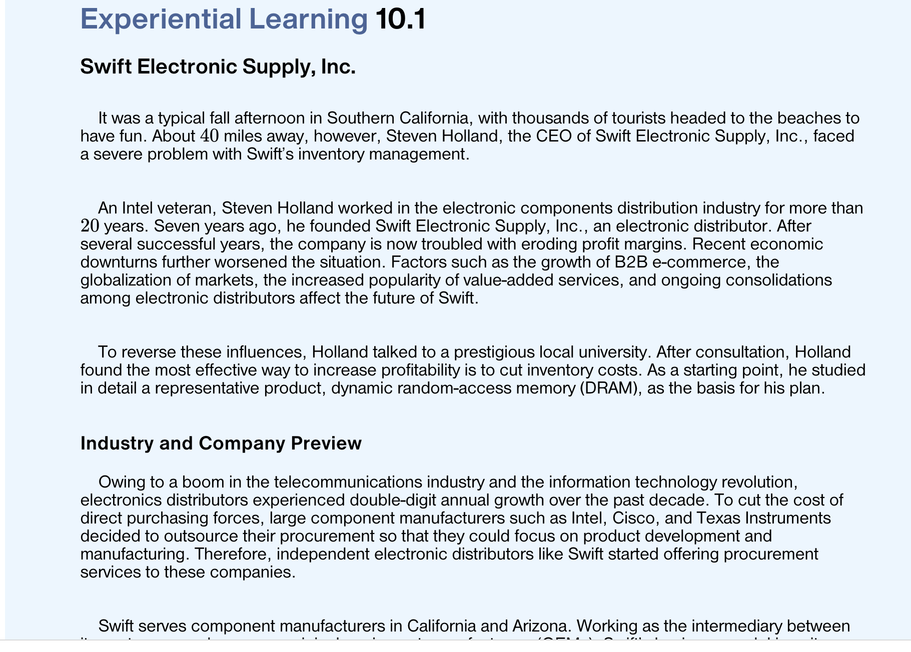 Solved 1. ﻿Design a new inventory system for Swift | Chegg.com