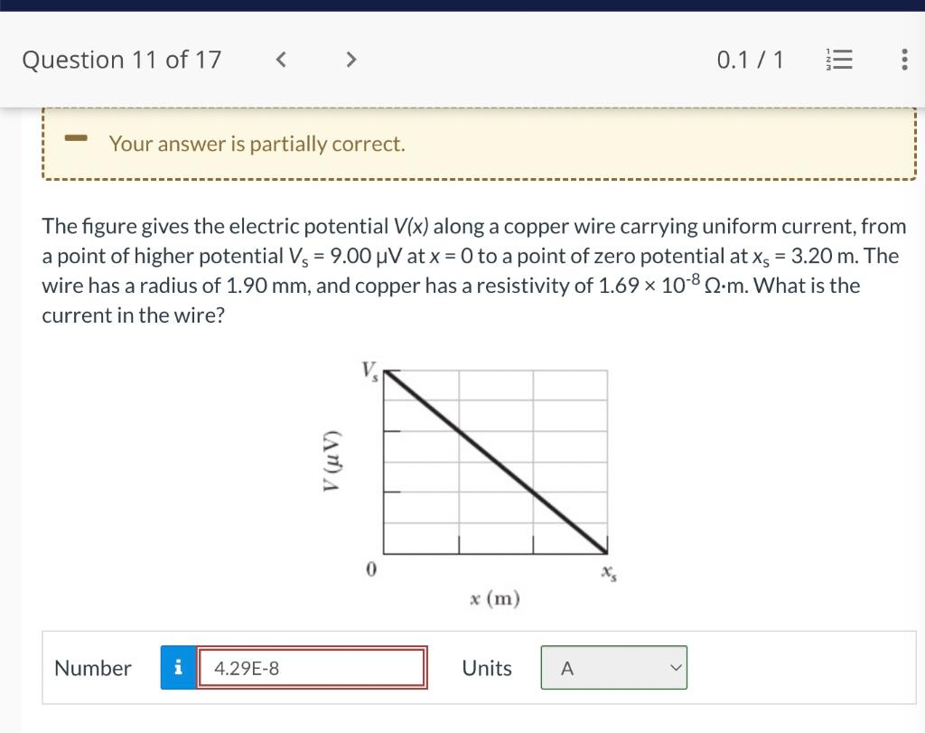 Solved The figure gives the electric potential V(x) along a | Chegg.com