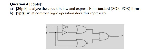 Solved Question 4 [35pts]: a) [30pts] analyze the circuit | Chegg.com