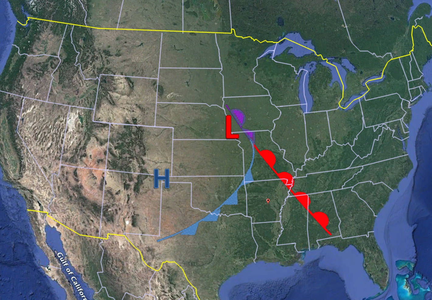 Solved Basing your response on the Mid-latitude Cyclone Map | Chegg.com