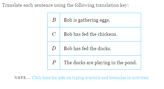 Solved Translate each sentence using the following | Chegg.com