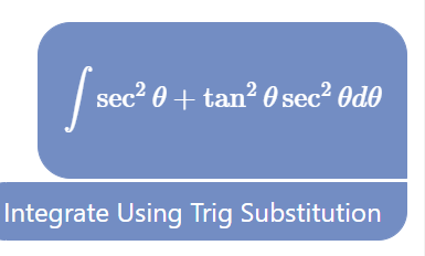 Solved ∫﻿﻿sec2θ+tan2θsec2θdθIntegrate Using Trig | Chegg.com