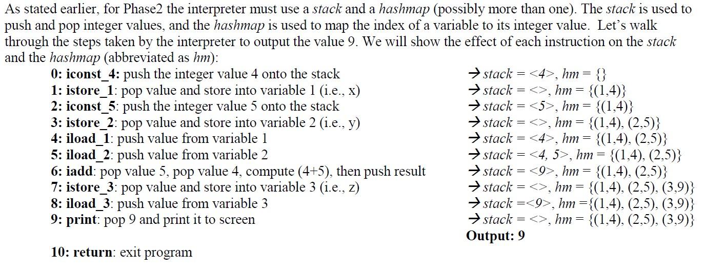 Solved Phasel: 1) Provide a Linked List and Stack | Chegg.com