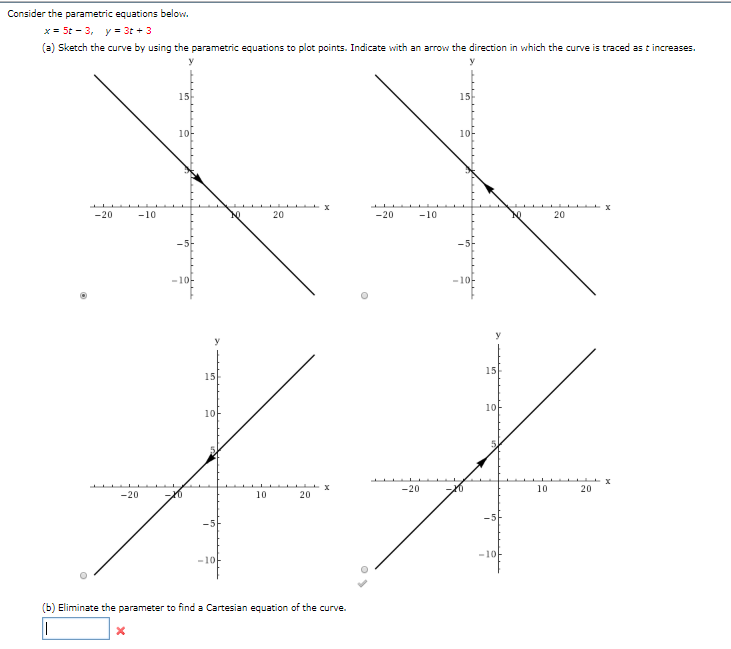 Solved A Sketch The Curve By Using The Parametric