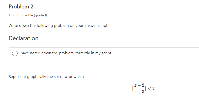 Solved Problem 2 1 point possible (graded) Write down the | Chegg.com