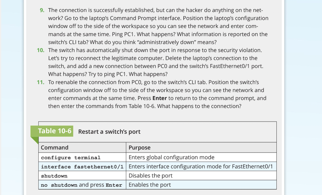 Solved Capstone Project 10-1: Secure Switch Ports in Packet | Chegg.com