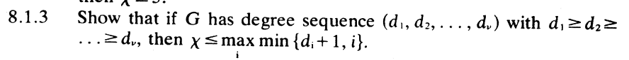 Solved 3.1.3 Show that if G has degree sequence (d1,d2,…,dv) | Chegg.com