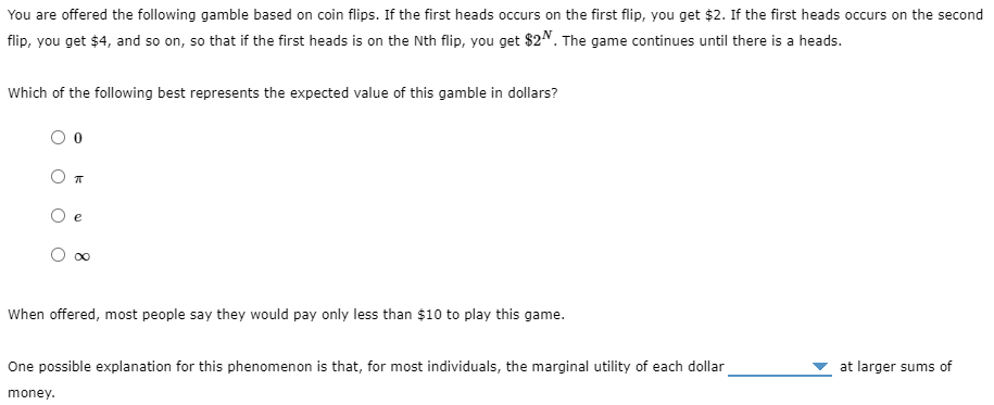 Solved You are offered the following gamble based on coin | Chegg.com
