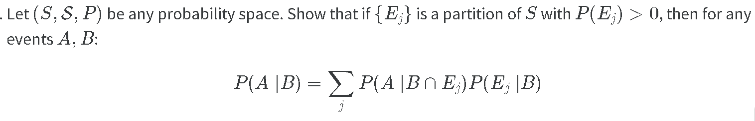 Solved et (S,S,P) be any probability space. Show that if | Chegg.com