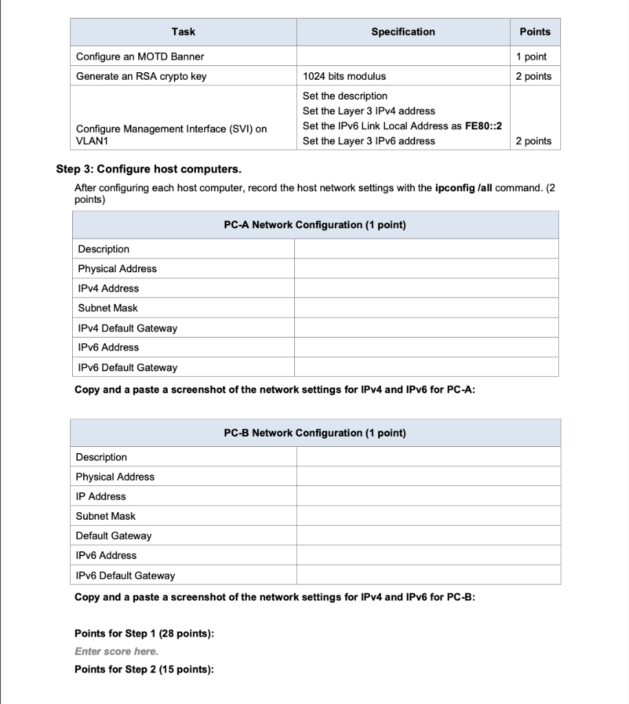 Solved Assessment Objectives Part 1: Develop an IP | Chegg.com