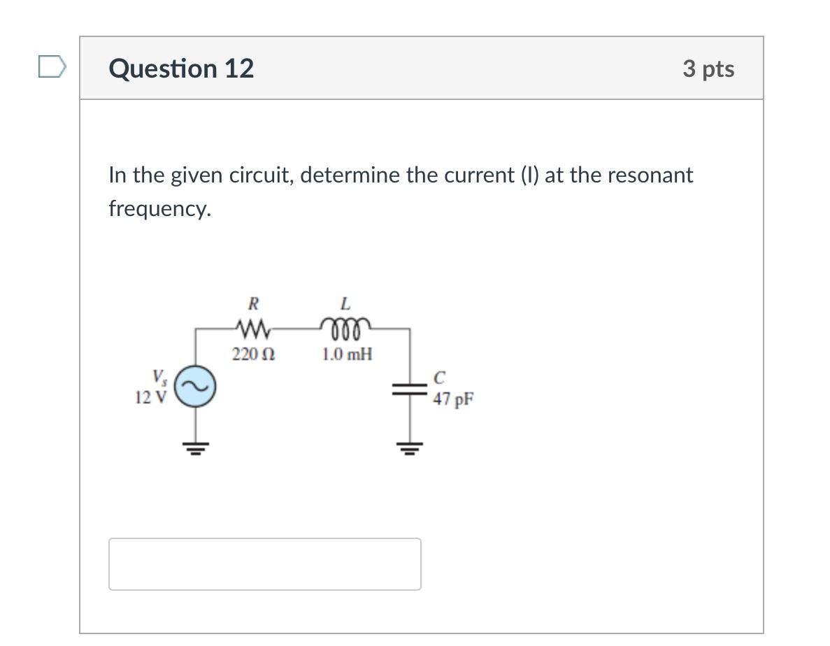 Solved In the given circuit, determine the current (I) at | Chegg.com