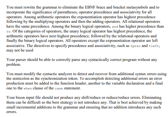 Solved CMSC 430 Project 2 The second project involves | Chegg.com