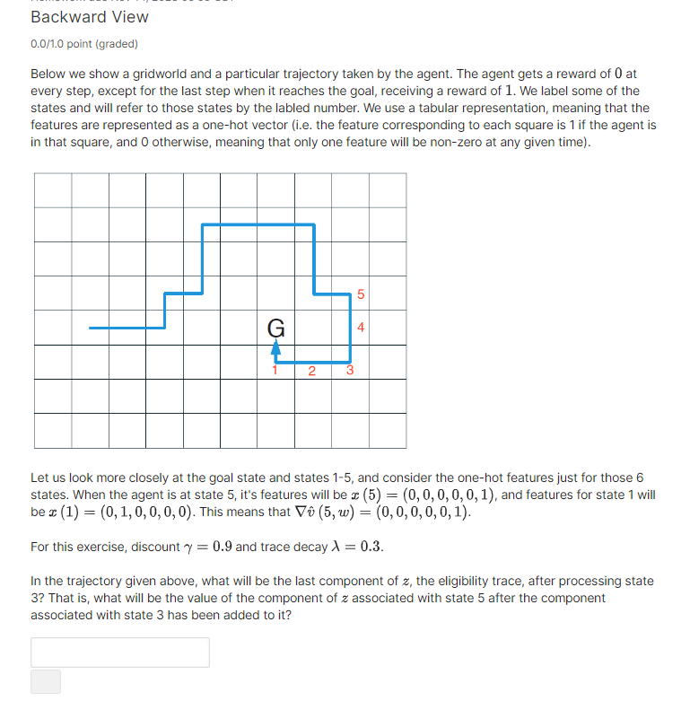 Solved We know that we can express the return Gtλ in terms | Chegg.com