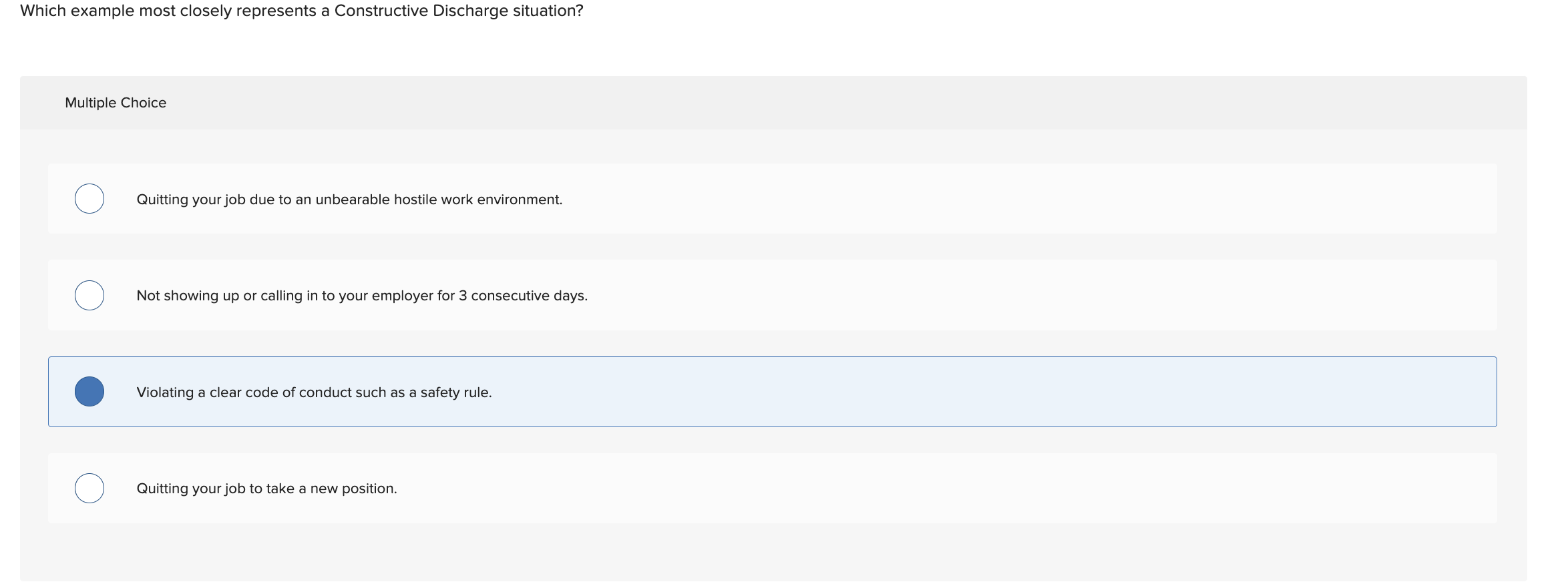 Solved Which example most closely represents a Constructive | Chegg.com