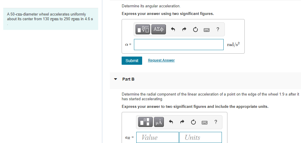 Solved Determine its angular acceleration. Express your | Chegg.com
