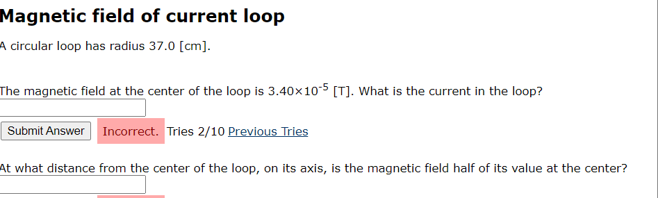Solved Magnetic field of current loop circular loop has | Chegg.com