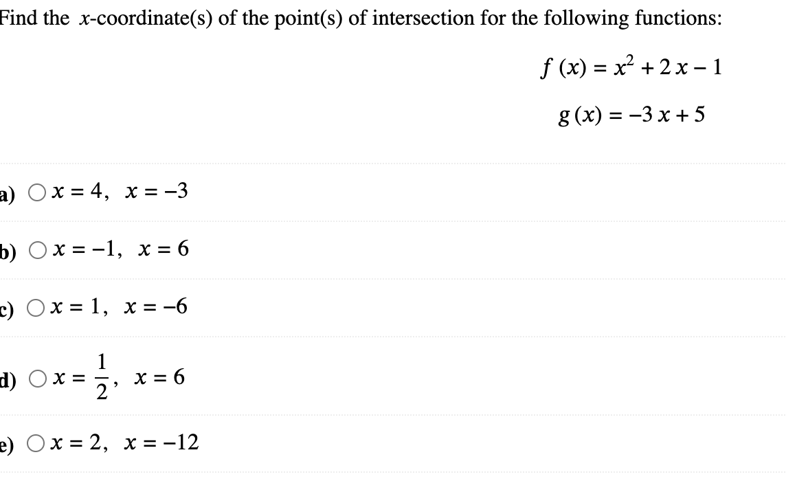 Solved Find the x-coordinate(s) of the point(s) of | Chegg.com